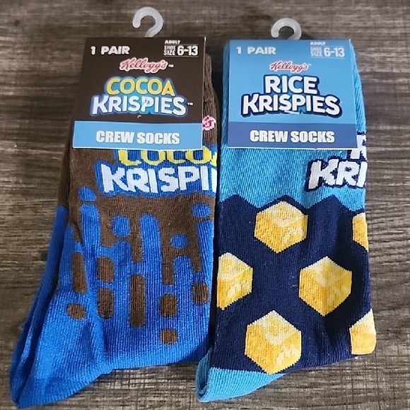 Underwear & Socks | Cocoa Rice Krispies Crew Socks Blue And Brown ...